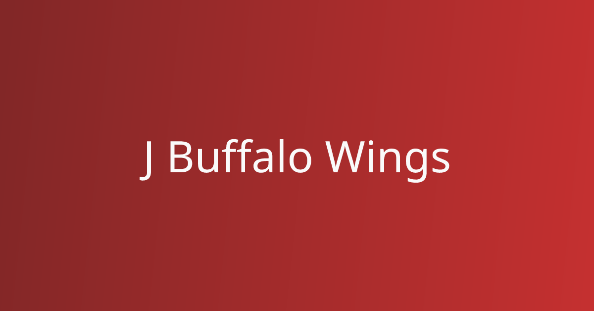 Order Authentic American Online | J Buffalo Wings - Pickup Available